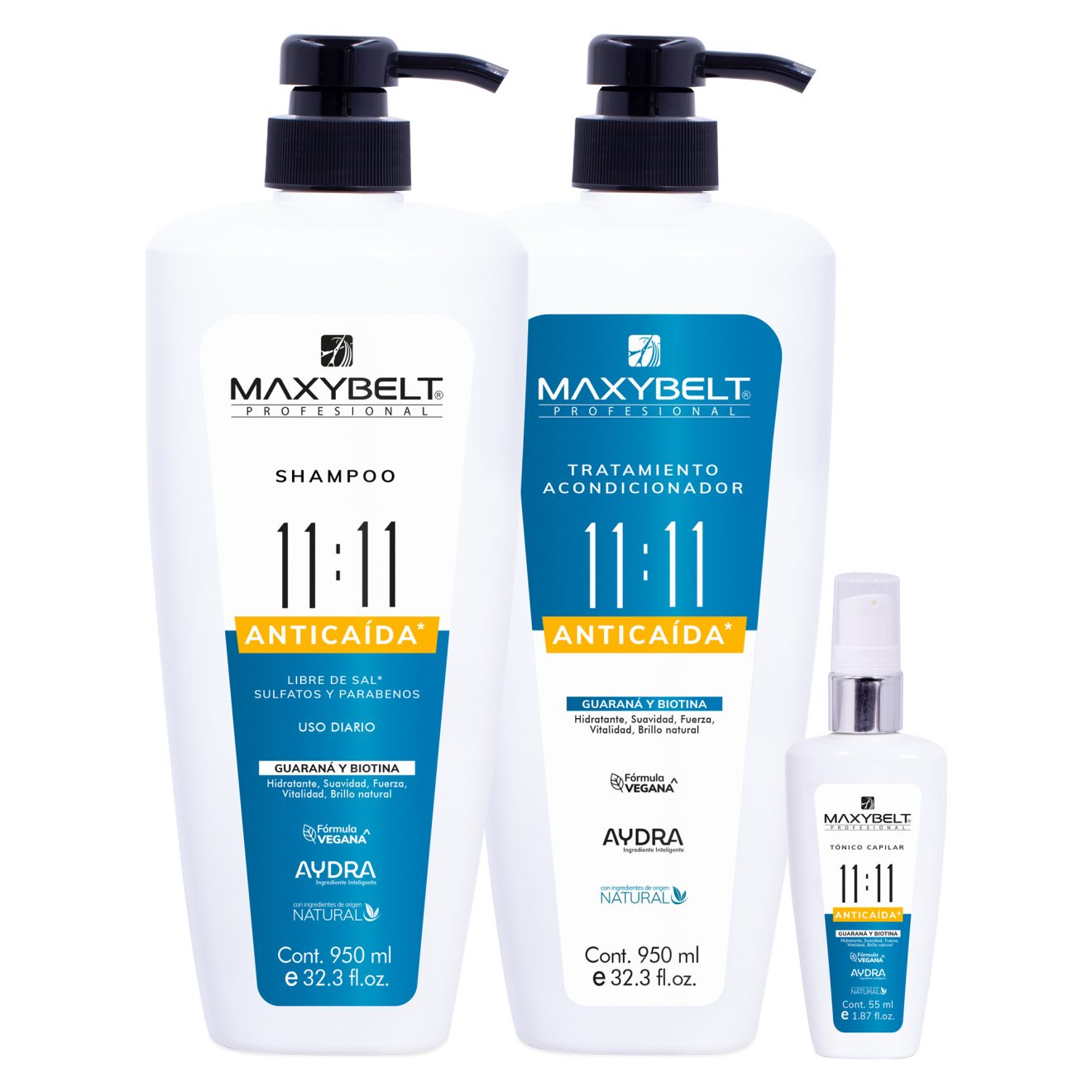 Kit Anticaída 11:11 950 ml - Maxybelt Profesional